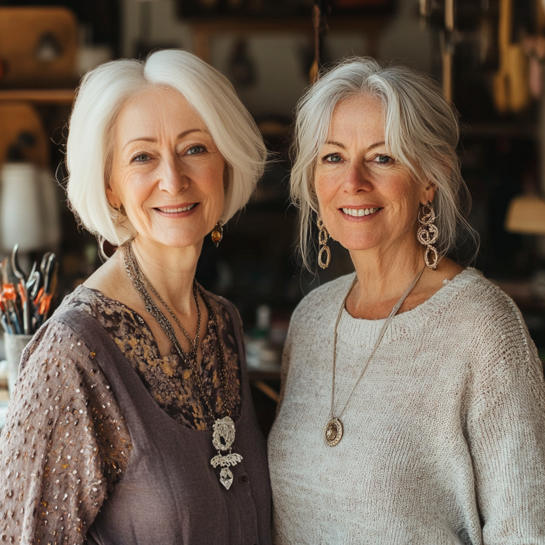 Zilveren Ring met Gouden Accenten - Solaira – Ellen Maria